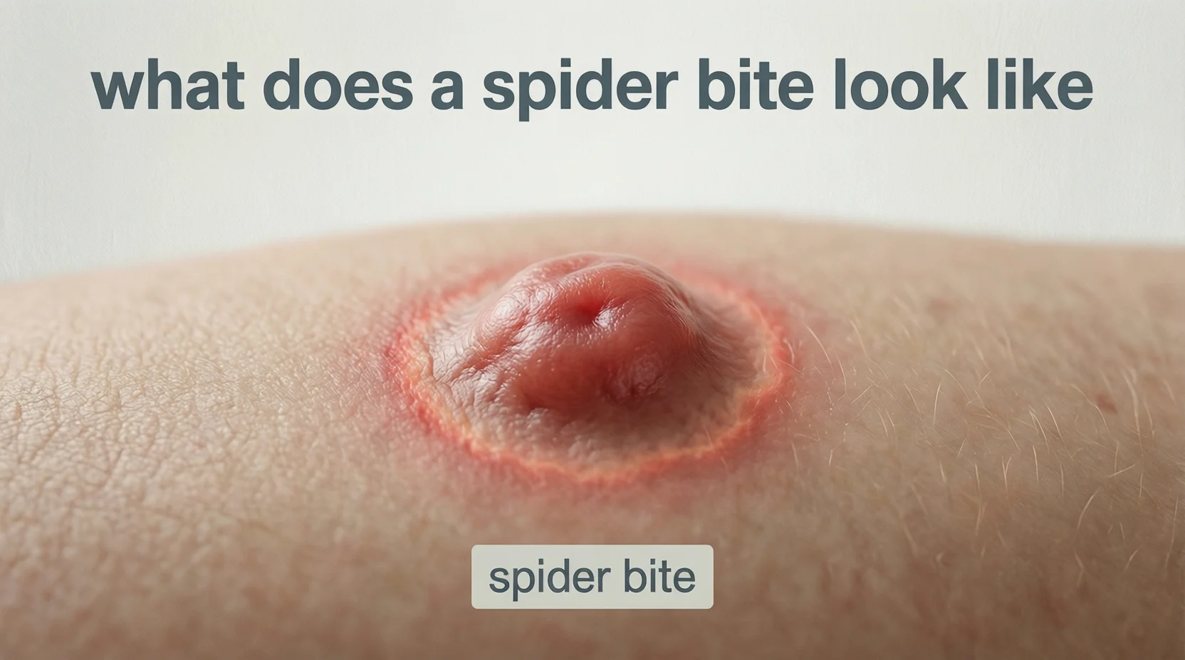 What Does a Spider Bite Look Like? Signs, Symptoms, and When to Worry